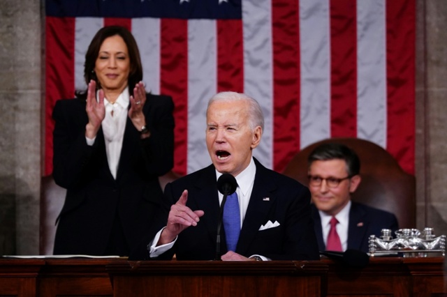 Joe Biden attacca Donald Trump nel discorso sullo stato dell’Unione ...