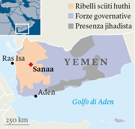 Colpite Ras Isa e Sanaa - Internazionale